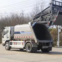 China JAC 8m3 Compactor Garbage Truck Rubbish Bin Collection Dump Truck Pure Electric Energy for sale