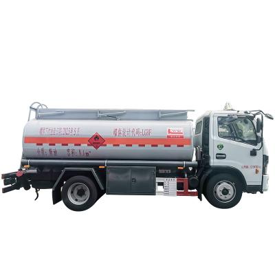 China Left Hand Drive Dongfeng Furuika 4X2 4-6L Fuel Oil Tanker Truck Transport Vehicle for sale