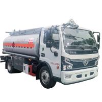 China Left Hand Drive Dongfeng Furuika 4X2 4-6L Fuel Oil Tanker Truck Transport Vehicle for sale