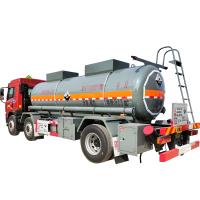 China Jiefang 6x2 Manual Transmission Corrosive Fuel Oil Tanker Truck Carbon Steel Transport for sale