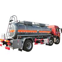 China Jiefang 6x2 Manual Transmission Corrosive Fuel Oil Tanker Truck Carbon Steel Transport for sale