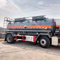 China Jiefang 6x2 Manual Transmission Corrosive Fuel Oil Tanker Truck Carbon Steel Transport for sale