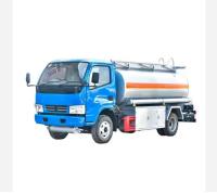 China Right Drive Heavy Duty 4x2 Carbon Steel Fuel Oil Tanker Truck Refueling 5-10T Capacity for sale