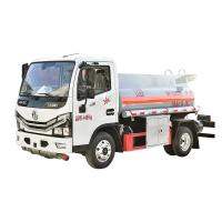 China Dongfeng 4x2 Stainless Steel 6000L Gasoline Mobile Fuel Oil Tanker Truck Refueling Transport for sale