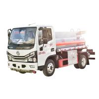China Dongfeng 4x2 Stainless Steel 6000L Gasoline Mobile Fuel Oil Tanker Truck Refueling Transport for sale