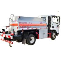 China Dongfeng Stainless Steel 6000L 4X2 Gasoline Mobile Fuel Oil Tanker Truck Refueling Transport for sale