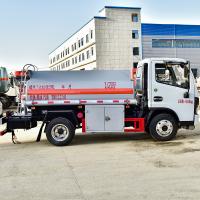 China 4x2 Dongfeng Small 150hp 5-10T 4-6L Fuel Oil Tanker Truck Transport Vehicle GVW for sale