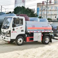 China 4x2 Dongfeng Small 150hp 5-10T 4-6L Fuel Oil Tanker Truck Transport Vehicle GVW for sale