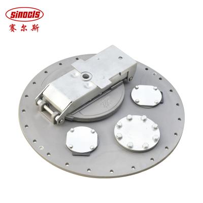 China Flange Installation and Dependability European Standard Manhole Cover for Tank Truck for sale