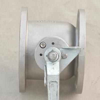 China 3 Inch Stainless Steel Square Handle Ball Valve For Petrol Service Equipment for sale