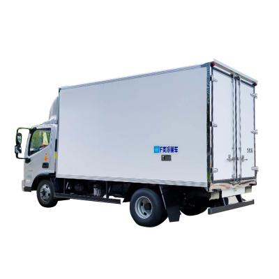 China 4100x2100x2100 Refrigerated Truck Box With Fiberglass Sandwich Panel for 5 Ton Capacity and Euro 3 Emission Standard for sale