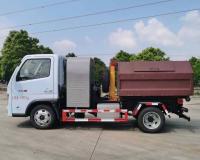 China Pure Electric Unloaded Skip Loader Hook Lift Garbage Truck for Eco-Friendly Waste Management for sale
