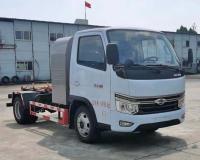 China Pure Electric Unloaded Skip Loader Hook Lift Garbage Truck for Eco-Friendly Waste Management for sale