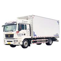 China Manual Transmission CNHTC Haowo Heavy-duty 8x4 Refrigerated Truck with Temperature Range 2- -18 for sale