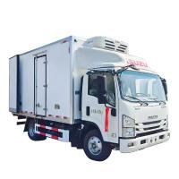 China 4100*2100*2100mm Box Dimensions Isuzu 2024 Battery Driven Refrigerator Truck Refrigeration Unit for Manual Transmission for sale
