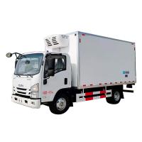 China Isuzu 4x2 Refrigerated Truck for Fresh Flower Beverage Freezer 18 Cubic Meter Box Dimensions L x W x H mm 4075x2100x2000 mm for sale