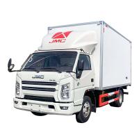 China JMC Pure Electric 4X2 Refrigerated Truck -20 Temperature Range and 4L Engine Capacity for Pork White Strip Meat Hook Truck for sale
