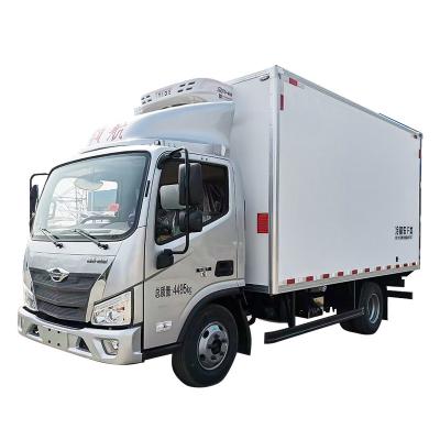 China Maximum Torque Nm ≤500Nm 4x2 Refrigerated Truck for Foton Era Navigation Pure Electric Fruit Vegetable and Meat Freezer Truck for sale
