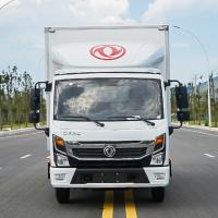 China DFAC 5 Ton Frozen Food Transport Truck with Manual Transmission and Refrigerated Box Dimensions 4100*2100*2100 for sale