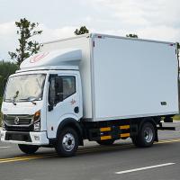 China DFAC 5 Ton Frozen Food Transport Truck with Manual Transmission and Refrigerated Box Dimensions 4100*2100*2100 for sale