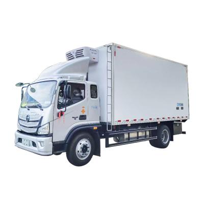 China Foton 10 Ton Refrigerated Truck 4x2 Frozen Food Truck with Euro 3 Emission Standard and Engine Capacity 4 6L for sale