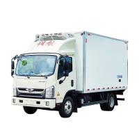 China Foton Aoling Express Blue Fresh Fruit Preservation Truck with 150 250hp Diesel Refrigerated Engine 4x2 for sale
