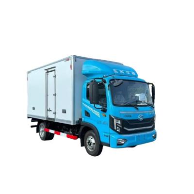 China EV Refrigerated Box Truck FRP Panels Pure Electric Freezer Van Cargo Truck for sale
