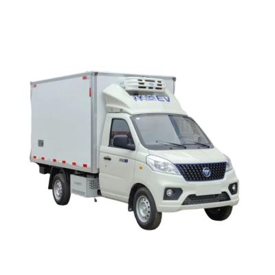 China 4.2 Meter FOTON Electric Refrigerated Box Truck Meat Transport Vehicle Customized for sale