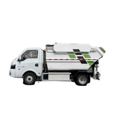 China Urban Waste Disposal Solution with Pure Electric Dongfeng 4.5 Tons Self-Handling Garbage Truck Custom's Requirement for sale