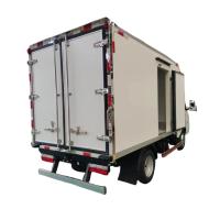 China LHD Smaller Diesel Mini Refrigerated Van Trucks Meat Hook Ice Cream Freezer Cargo Truck for sale