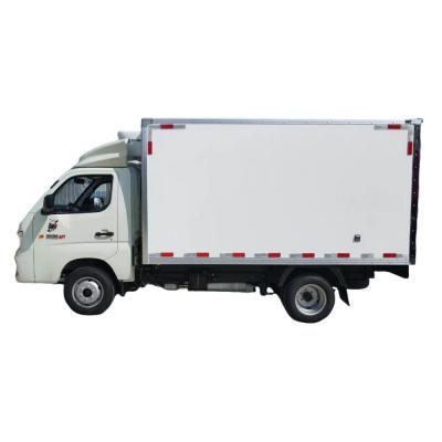 China Fuel Type Gasoline Refrigerated Box Truck For Transportation Mobile Freezer Truck for sale