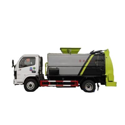 China Pure Electric 6CBM Waste Collection Vehicle with Kitchen Garbage Bucket Loader Custom's Requirement and Dongfeng 4x2 for sale
