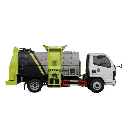 China No Problem Pure Electric Dongfeng 4x2 Lifter Truck Efficiently Handles 6CBM Kitchen Garbage Containers for sale