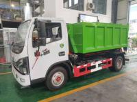 China Energy Type Pure Electric Hook-arm Dustbin Truck Stainless Steel Hook Lift Garbage Transfer Vehicle for sale