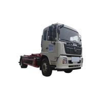 China Dongfeng 5 Ton Hydraulic Lifter Hook Lift Waste Roll on Roll off Dumpster Truck With Bin Garbage Truck for sale