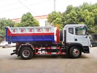China Custom's Preferred Choice Pure Electric Dongfeng Bin Hauling Garbage Compactor Truck for Waste Management for sale