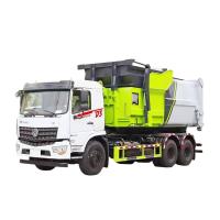 China 2024 Dongfeng 6x4 20CBM 25CBM Garbage Truck With Bin Hydraulic Hook Arm for Pure Electric Custom's Requirement and Sale for sale