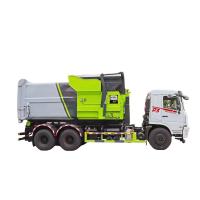 China Energy Type Pure Electric 18CBM Hydraulic Hook Lift Rear Loading Trash Bin Waste Collection Vehicle for Waste Management for sale