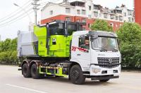 China Energy Type Pure Electric 18CBM Hydraulic Hook Lift Rear Loading Trash Bin Waste Collection Vehicle for Waste Management for sale