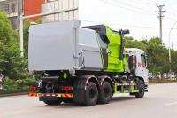 China Energy Type Pure Electric 18CBM Hydraulic Hook Lift Rear Loading Trash Bin Waste Collection Vehicle for Waste Management for sale