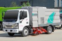 China Pure Electric 5.5 Square Dongfeng Furica Road Sweeper Road Maintenance Car Sweeping Truck for sale