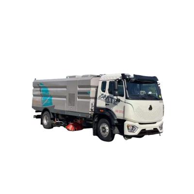 China 16 Tons Pure Electric Road Cleaning and Sweeping Truck Multi-functional Design for sale