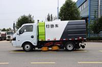 China Blue Dongfeng Tuyi Road Sweeper 2 Dustbins 2 Square Clean Water Tanks Pure Electric Energy Type for sale