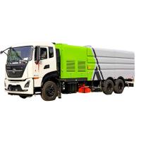China Dongfeng Tianlong 9 Square Diesel Large Washing And Sweeping Car For Road Pollution Removal for sale