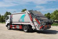 China Post-Loading Weichai 140HP Compression Garbage Truck with Euro 4 Emission Standard and Diesel Fuel Type for sale