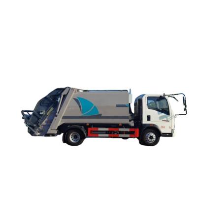 China 8 Tons Dongfeng Rear Hanging Bucket Swinging Arm Compression Sanitation Garbage Collection Truck 10-12 Square Diesel Manual for sale