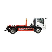 China 4*2 Hook Arm Garbage Truck By Automobile With Manual Transmission for sale