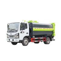 China Manual Transmission Type Dongfeng 4*2 Hook Arm Garbage Truck Dump Garbage Truck With Waste Bin for Waste Collection for sale