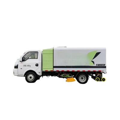 China Electric 4x2 Dongfeng High Pressure Jet Water Road Washing and Sweeping Truck with Vacuum Road Sweeper for sale