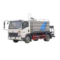 China 7cbm Garbage Can Trash Bin Cleaning Washing Truck Euro 3 4 5 6 Emission Standard for sale